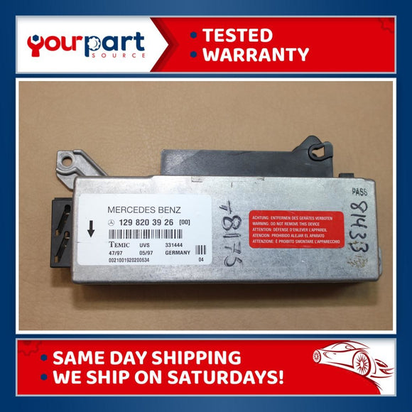 96-02 MERCEDES R129 SL500 SL320 CONVERTIBLE ROOF TOP CONTROL MODULE 12 ...