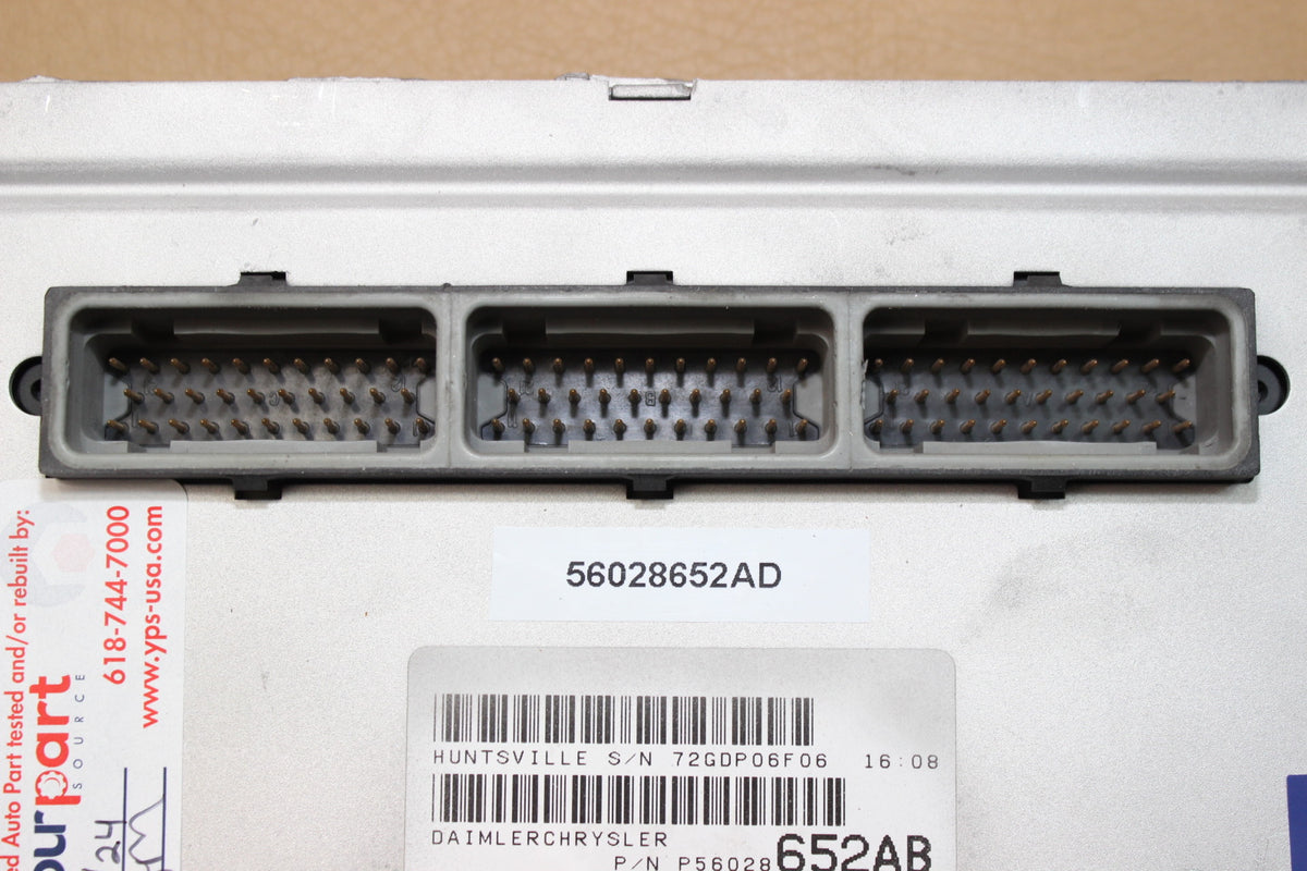 2003 DODGE DAKOTA 3.9L ECU ECM PCM ENGINE CONTROL COMPUTER 56028652 RE ...
