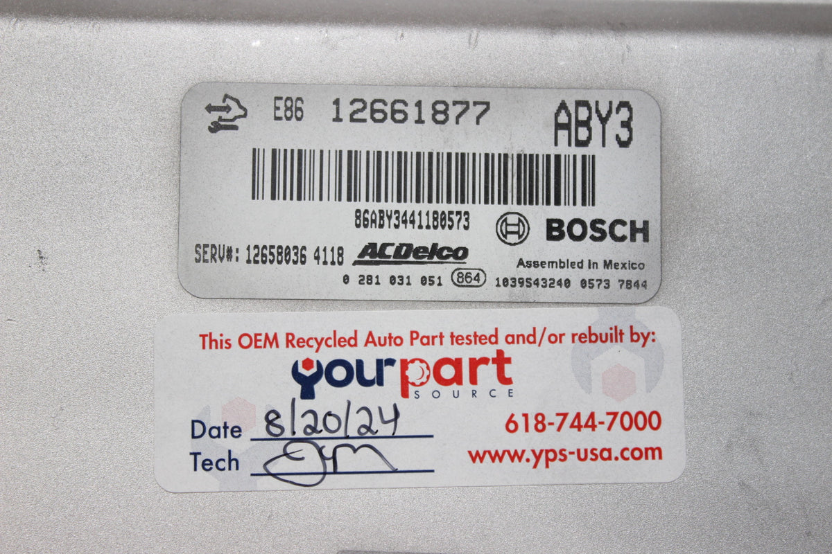 14 15 DURAMAX 6.6L DIESEL ECU ECM ENGINE COMPUTER 12667377 FREE VIN PR ...