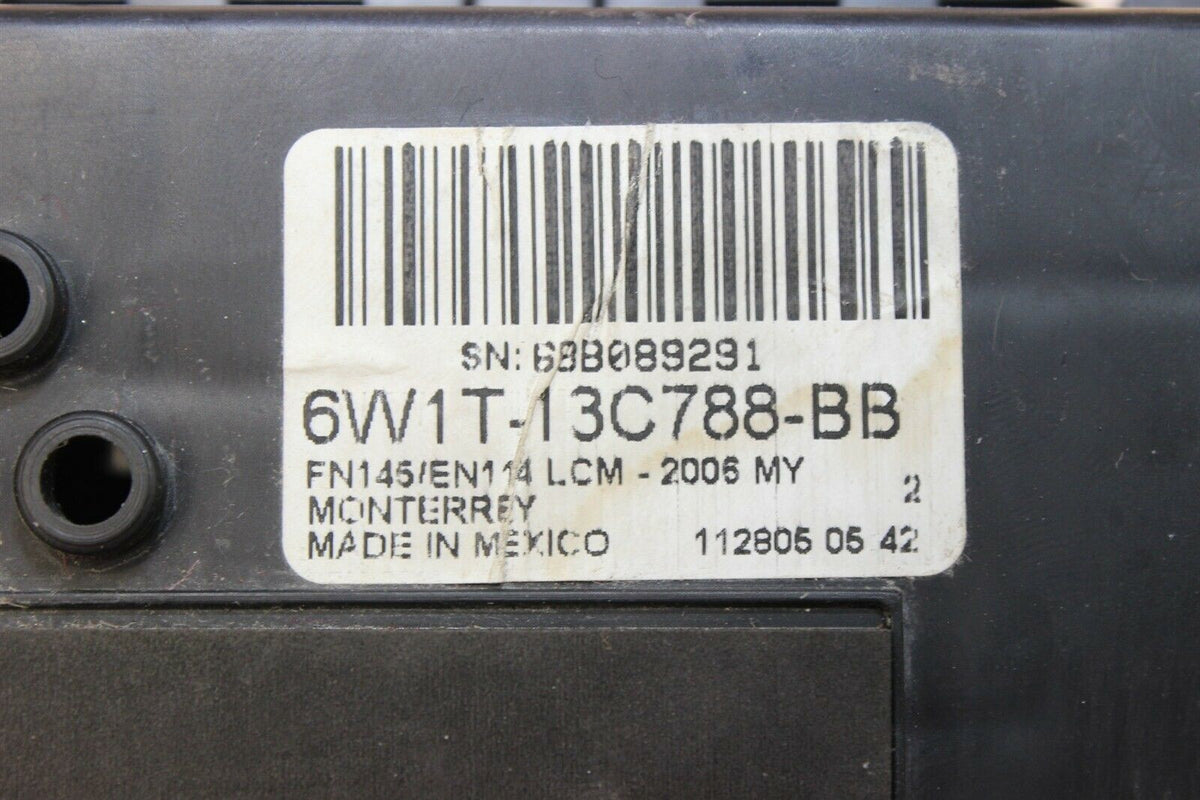 06-07 GRAND MARQUIS CROWN VIC LIGHTING CONTROL MODULE LCM 6W1T-13C788 ...