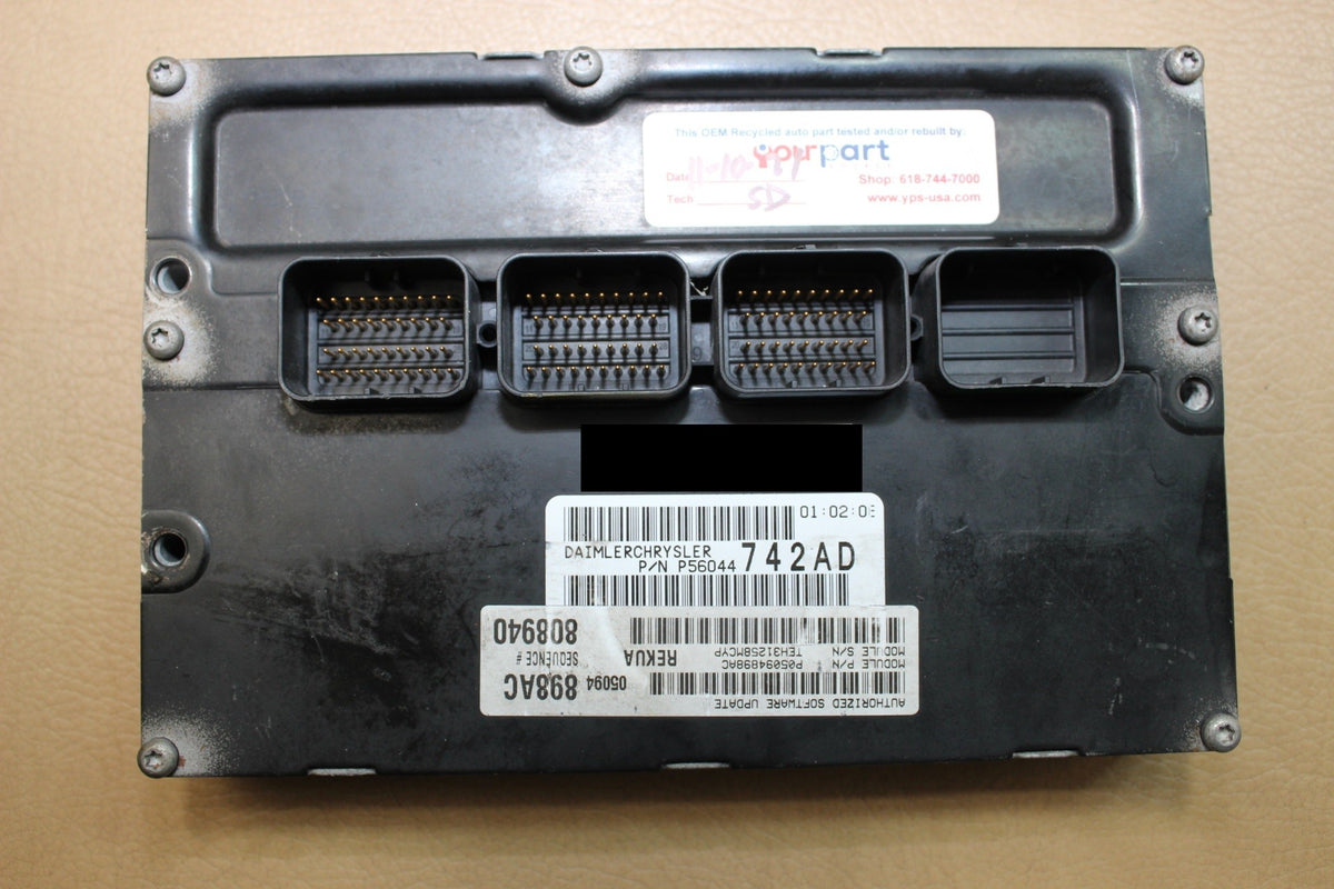 06 JEEP COMMANDER 3.7L 4X2 ENGINE CONTROL COMPUTER ECU ECM PCM 0509432 ...