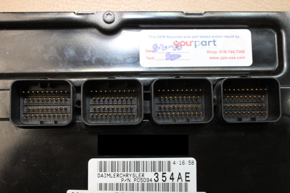 07 DODGE RAM 1500 2500 4.7L ECU ECM PCM ENGINE MODULE COMPUTER 0509442 ...