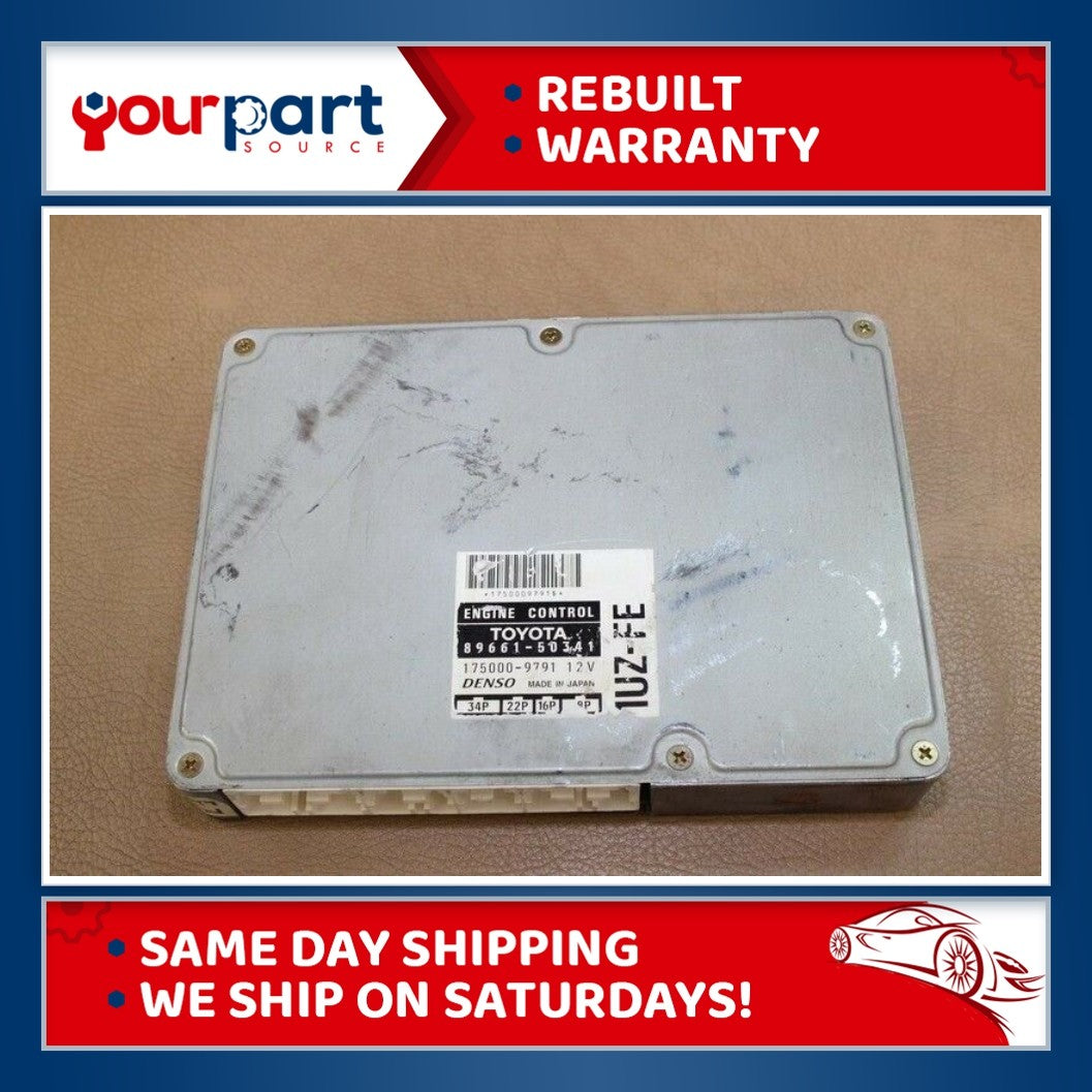 95-97 LEXUS LS400 ECU ECM ENGINE COMPUTER CONTROL 89661-50341 1UZ-FE R ...