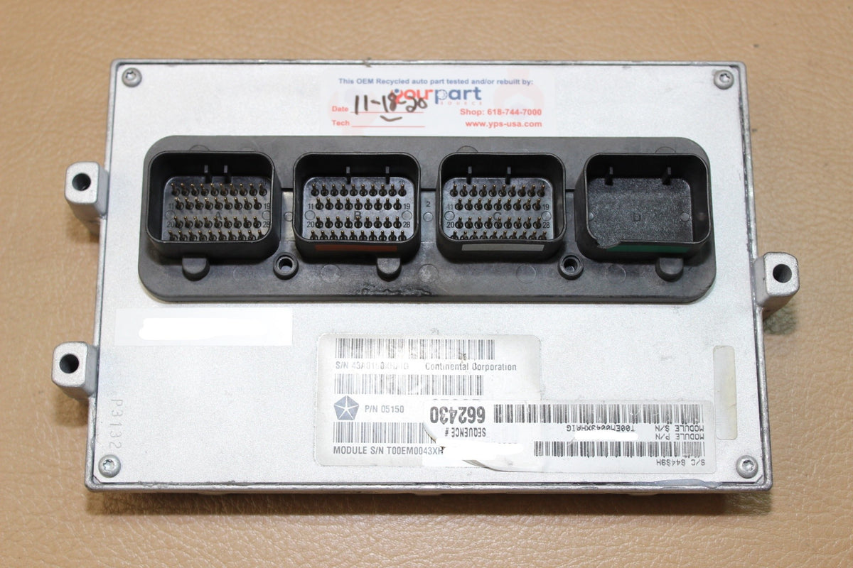 11 JEEP WRANGLER 3.8L M/T ENGINE COMPUTER MODULE ECU ECM PCM REBUILT 6 ...