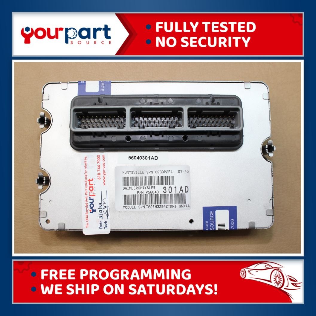 TESTED 02 DODGE DAKOTA 3.9L M/T ECU ECM ENGINE CONTROL UNIT COMPUTER 5 ...