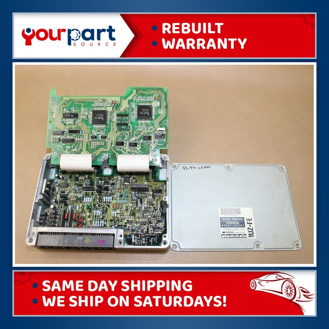 95-97 LEXUS LS400 ECU ECM ENGINE COMPUTER CONTROL 89661-50303 1UZ-FE R ...