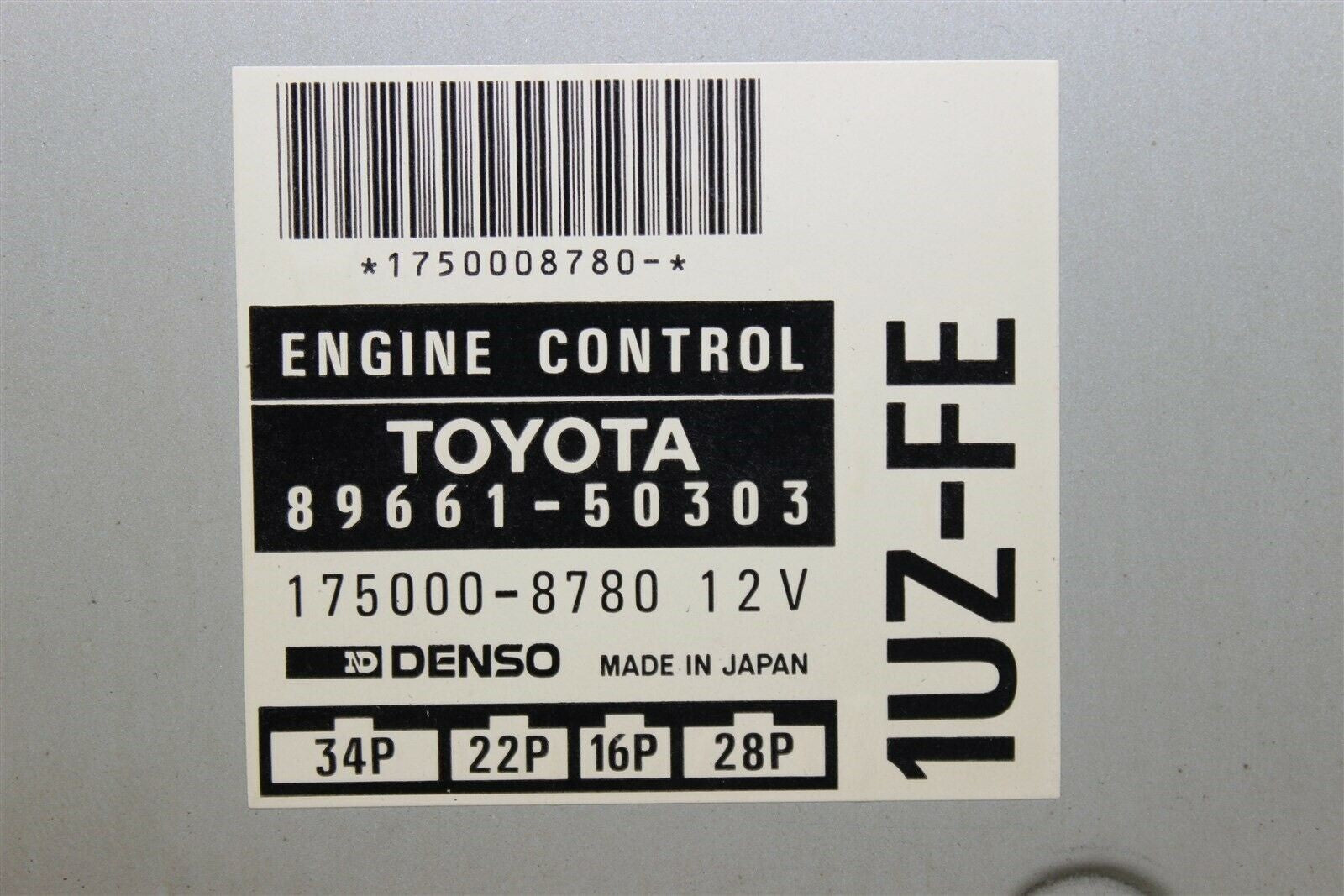 95-97 LEXUS LS400 ECU ECM ENGINE COMPUTER CONTROL 89661-50303 1UZ-FE R ...