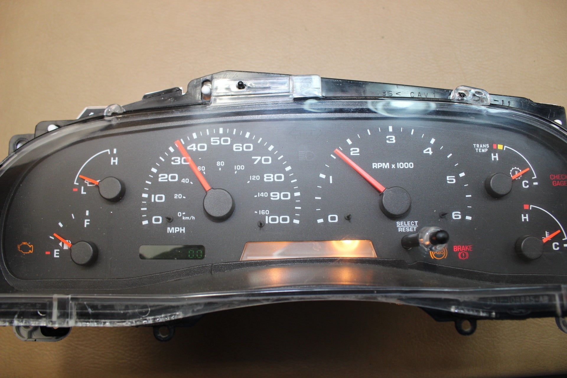 02-04 F-250 F-350 SD GAS INSTRUMENT CLUSTER SPEEDOMETER 4C34-10849-FD ...