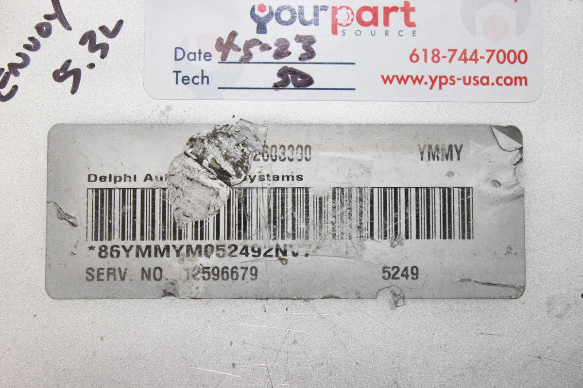 06 ENVOY TRAILBLAZER IMPALA 5.3L PCM ECU ECM COMPUTER 12603390 PROGRAM ...