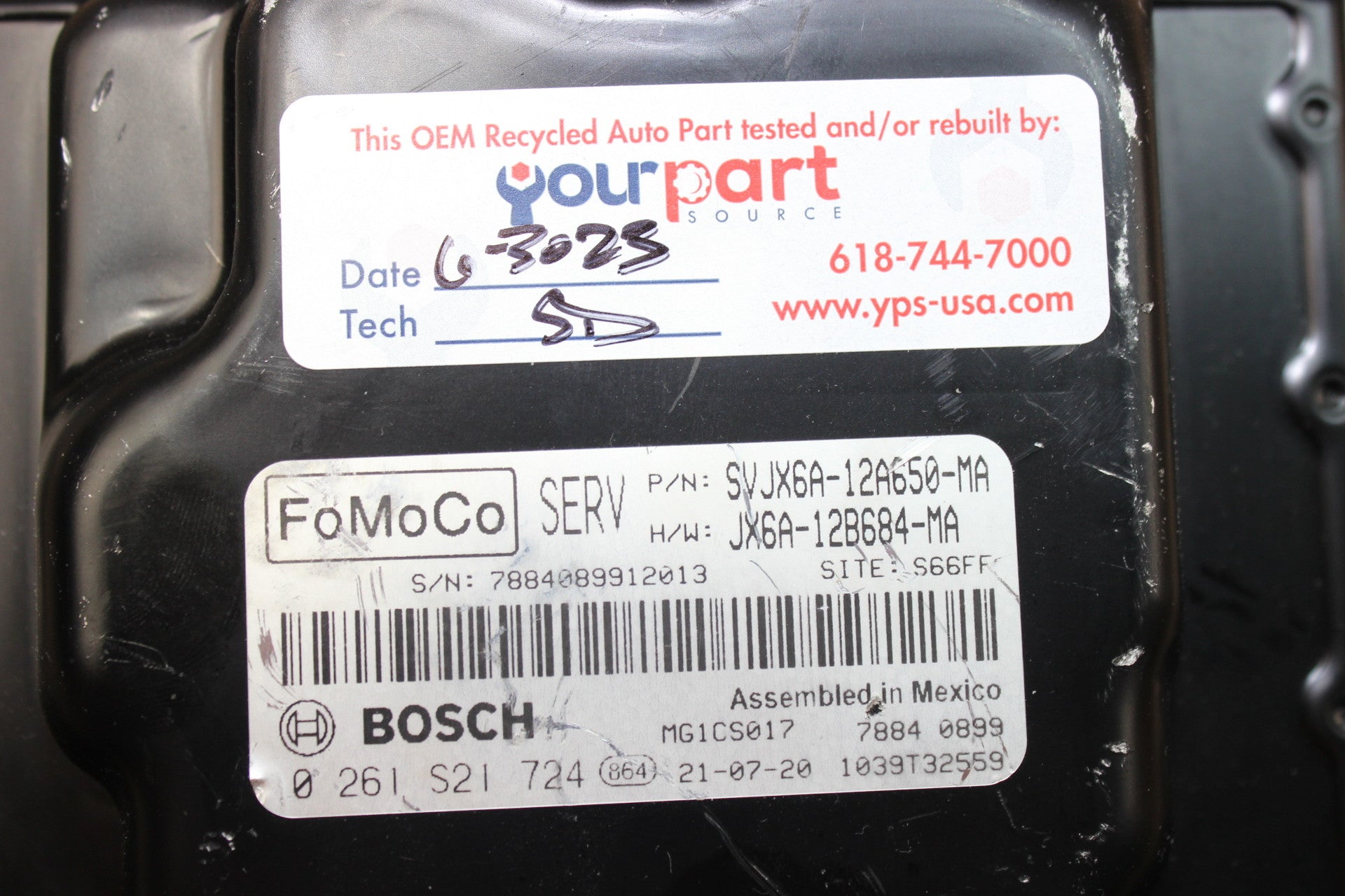 19-20 FORD TRANSIT CONNECT ECU ECM ENGINE CONTROL COMPUTER JX6A-12A650 ...